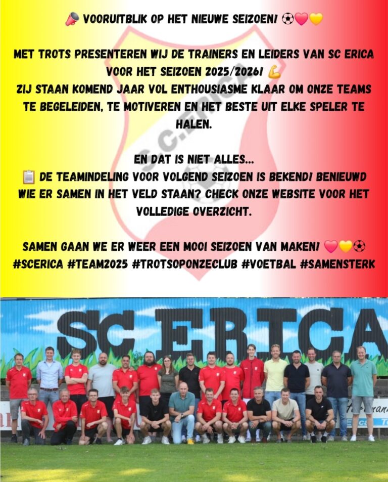 Seizoen 2025 / 2026 | S.C. Erica